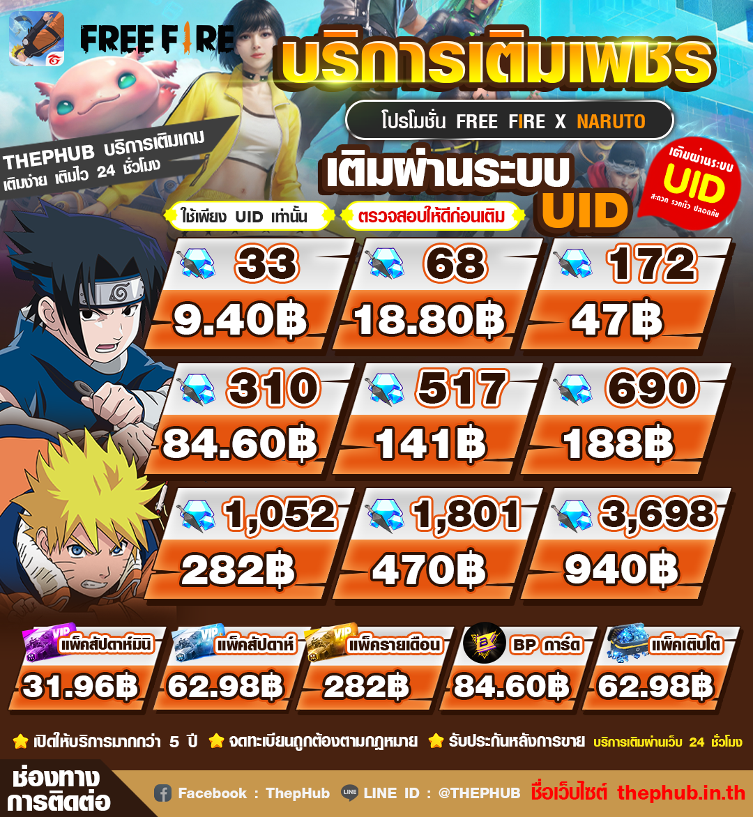 ThepHub.in.th | ศูนย์รวมเติมเกมมือถือ ขายไอดีฟีฟาย และรหัสแอปสตรีมมิ่ง ราคาคุ้มค่า